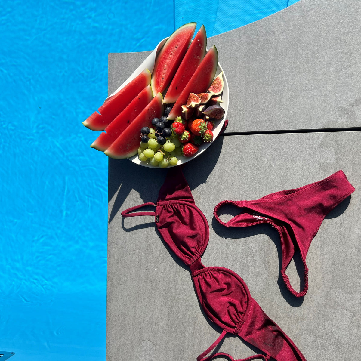 Eva Bikini Bottom, Bordeaux | Nookini